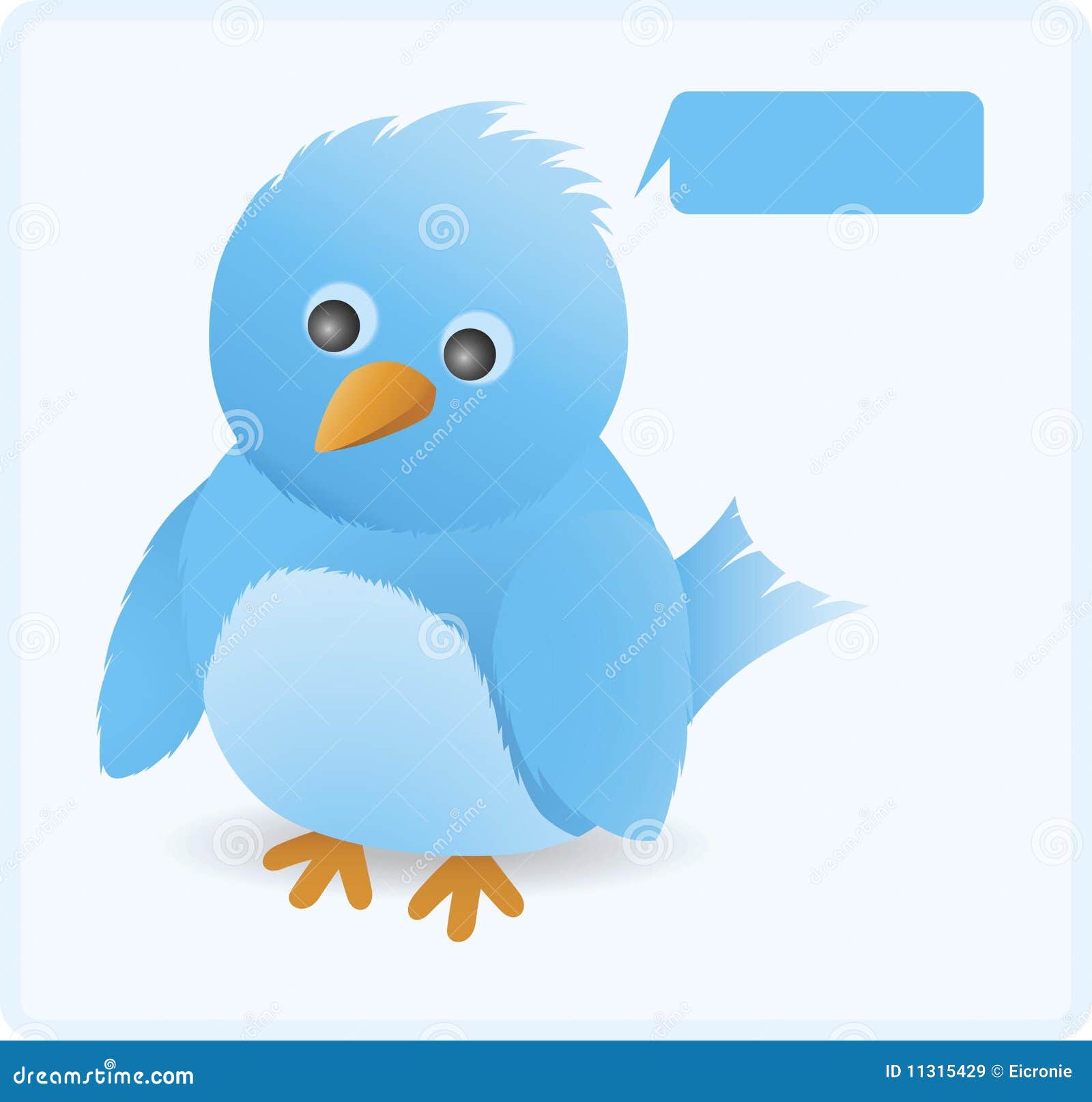 Cute twitter bird stock vector. Illustration of graphic - 11315429