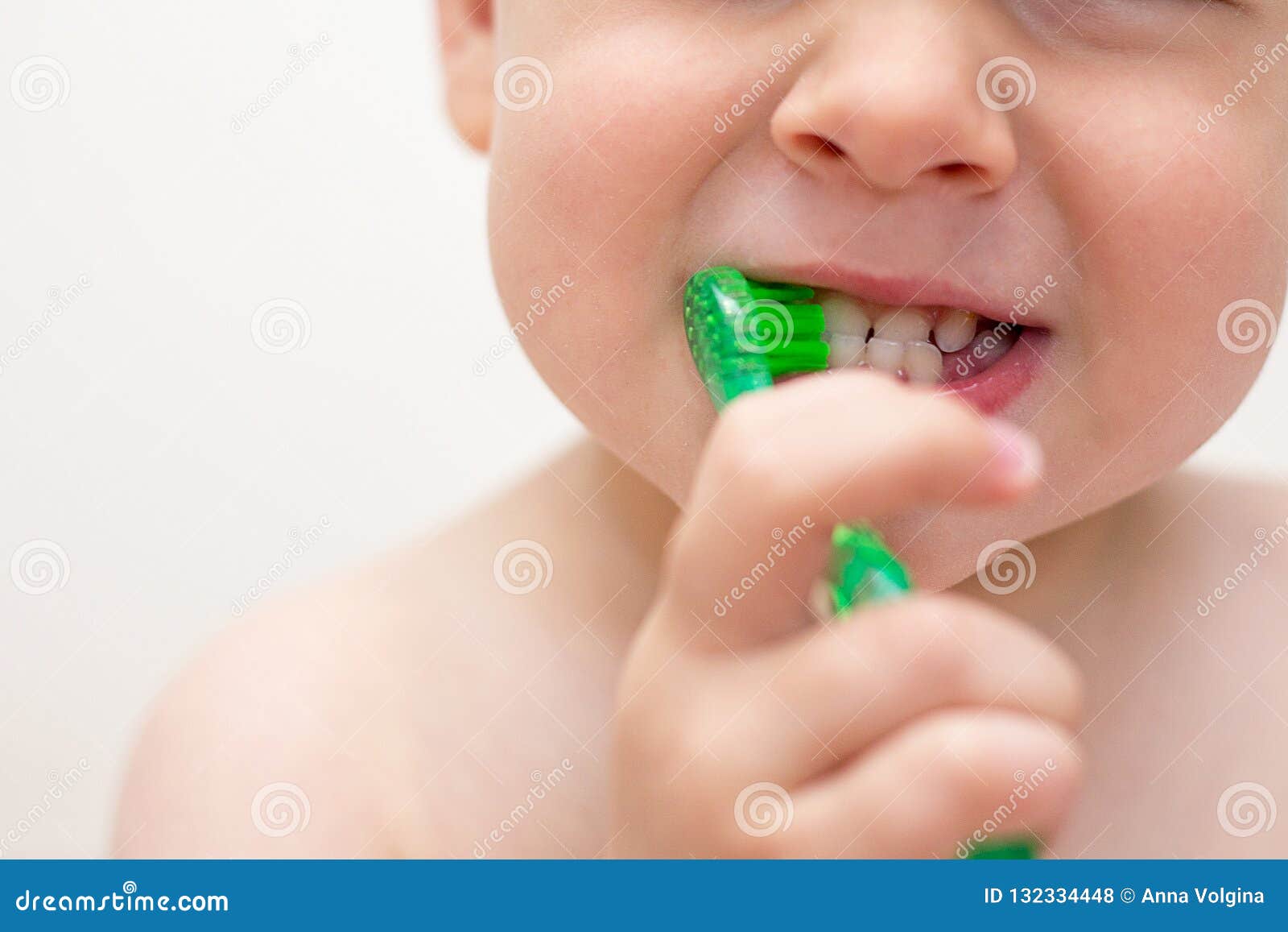 Two Year Old Boy Brushing His Teeth Stock Photo - Image of brush, care ...