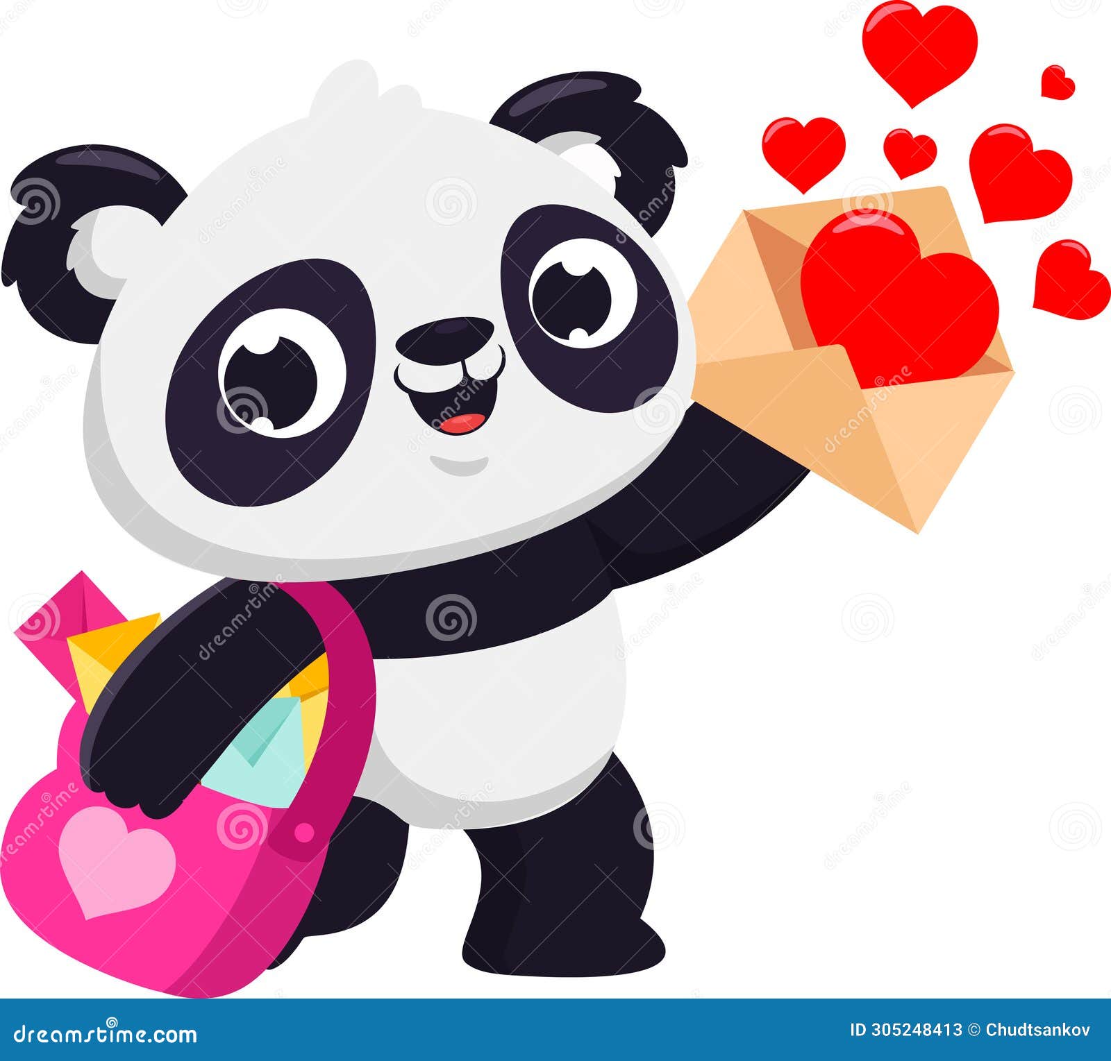 Postman Cartoon Vector Illustration Wearing A Uniform Carrying A ... Postman Cartoon Vector Illustration Wearing A Uniform Carrying A ...