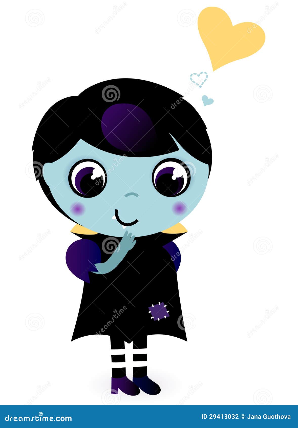 Cute Valentine Vampire boy stock vector. Illustration of evil - 29413032