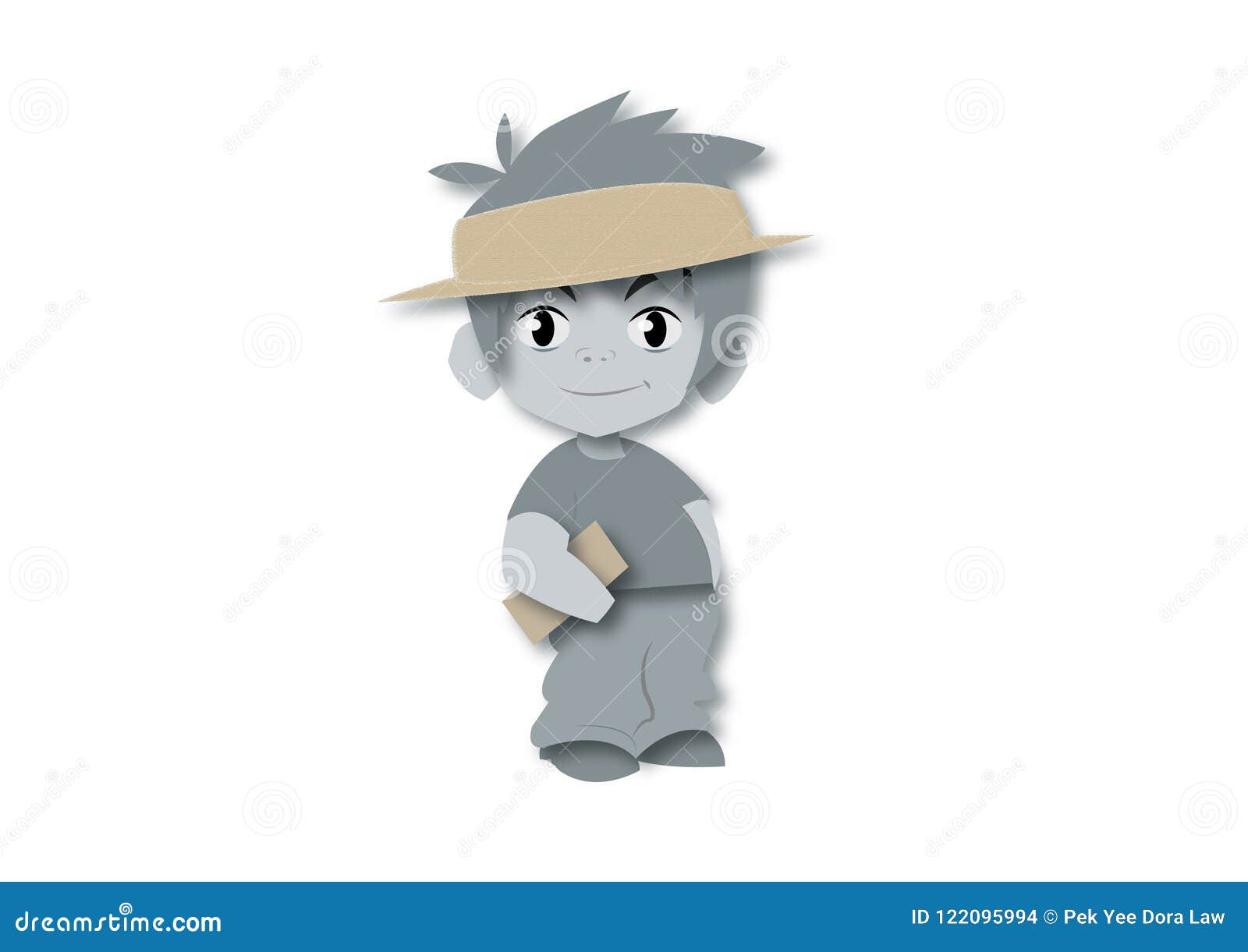 CUTE GREY BOY VECTOR stock illustration. Illustration of arrow - 122095994