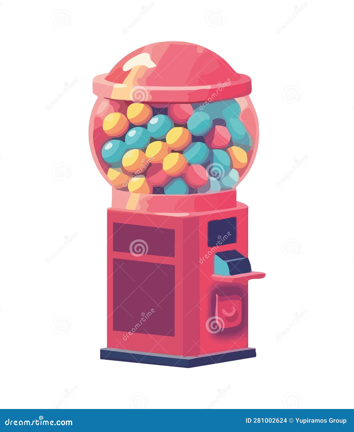 Cute Vector Cartoon Delivering Sweet Candy Stock Vector - Illustration ...