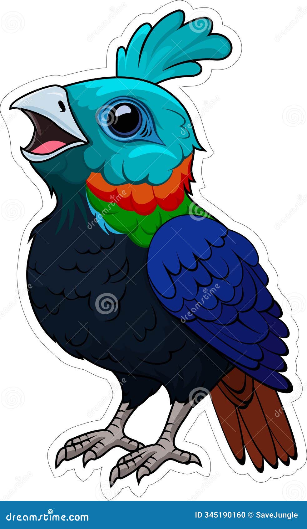 Male Himalayan Monal, Lophophorus Impejanus, A Pheasant From The ...