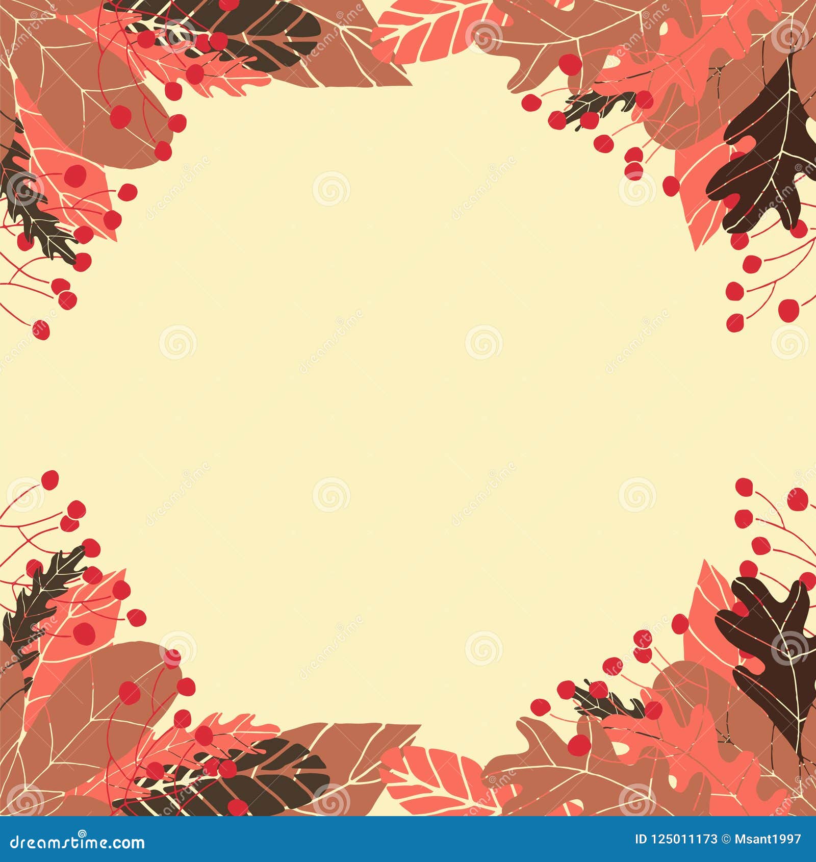 Cute Vector Colorful Frame in Hand Drawn Style. Stock Vector ...