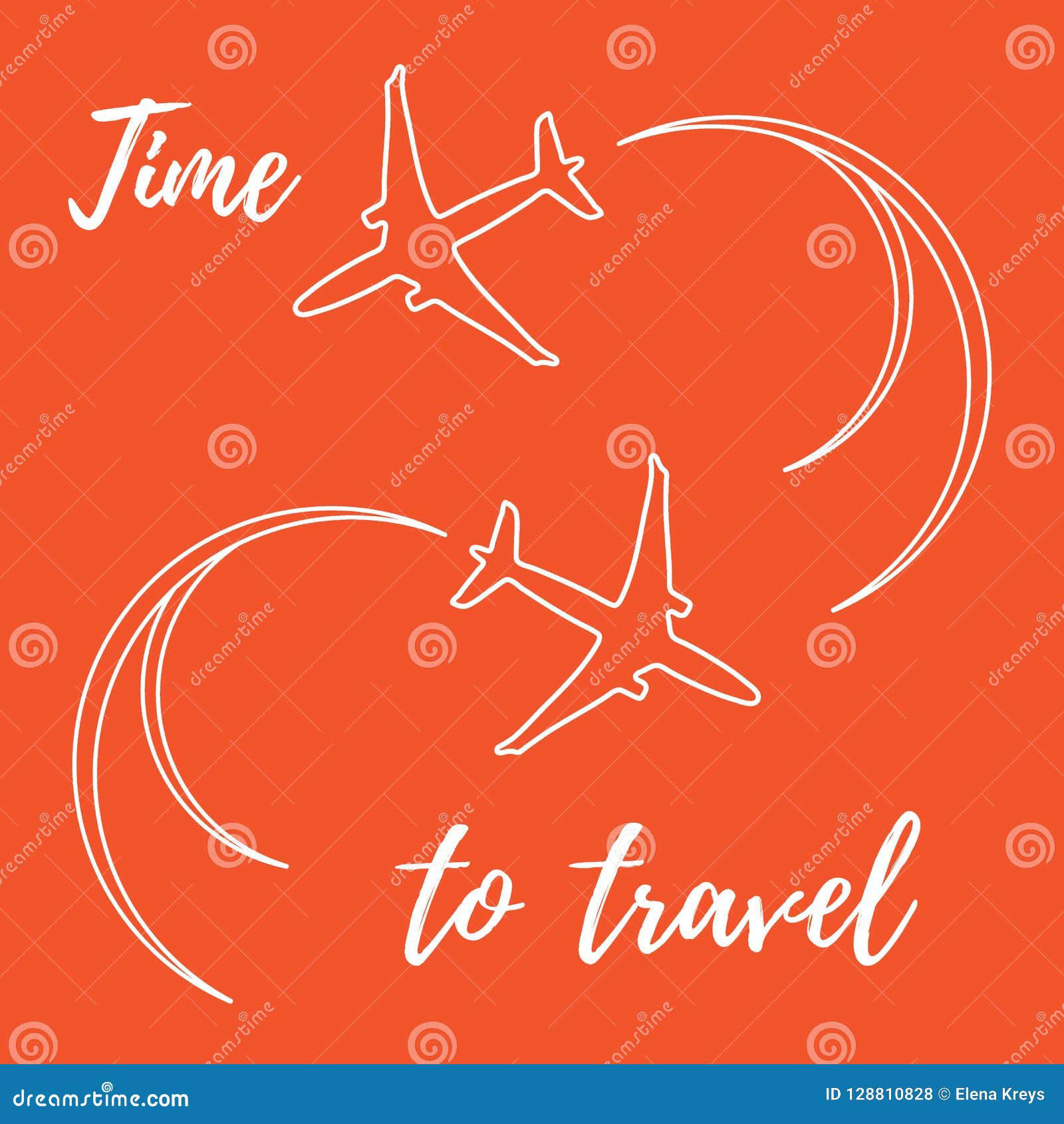 Plane Traces And Routes Isolated On White Background. Pathways Flight ...