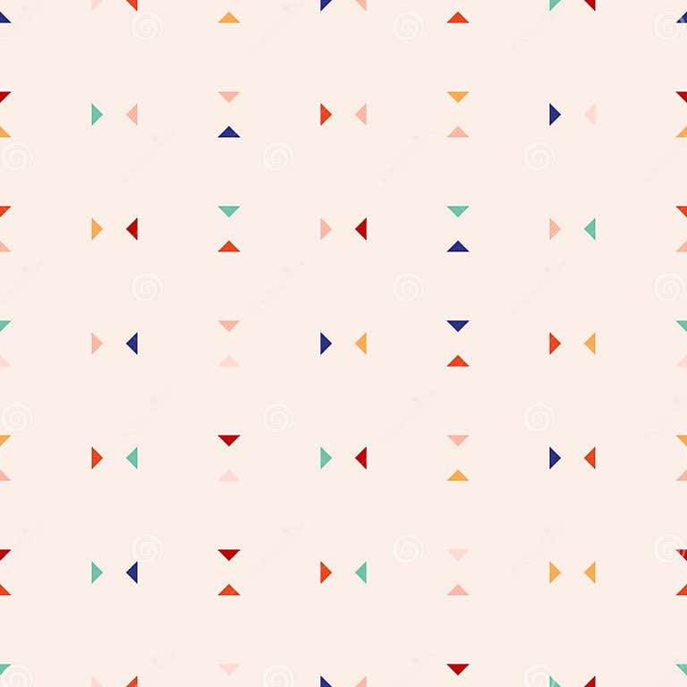 Cute Vector Minimalist Geometric Seamless Pattern with Small Colorful ...