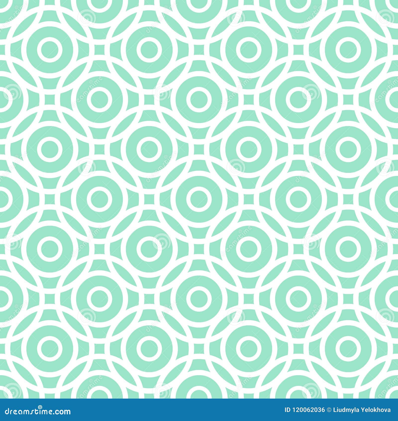 Cute Vector Seamless Pattern with Fun Ring Shapes Stock Vector ...