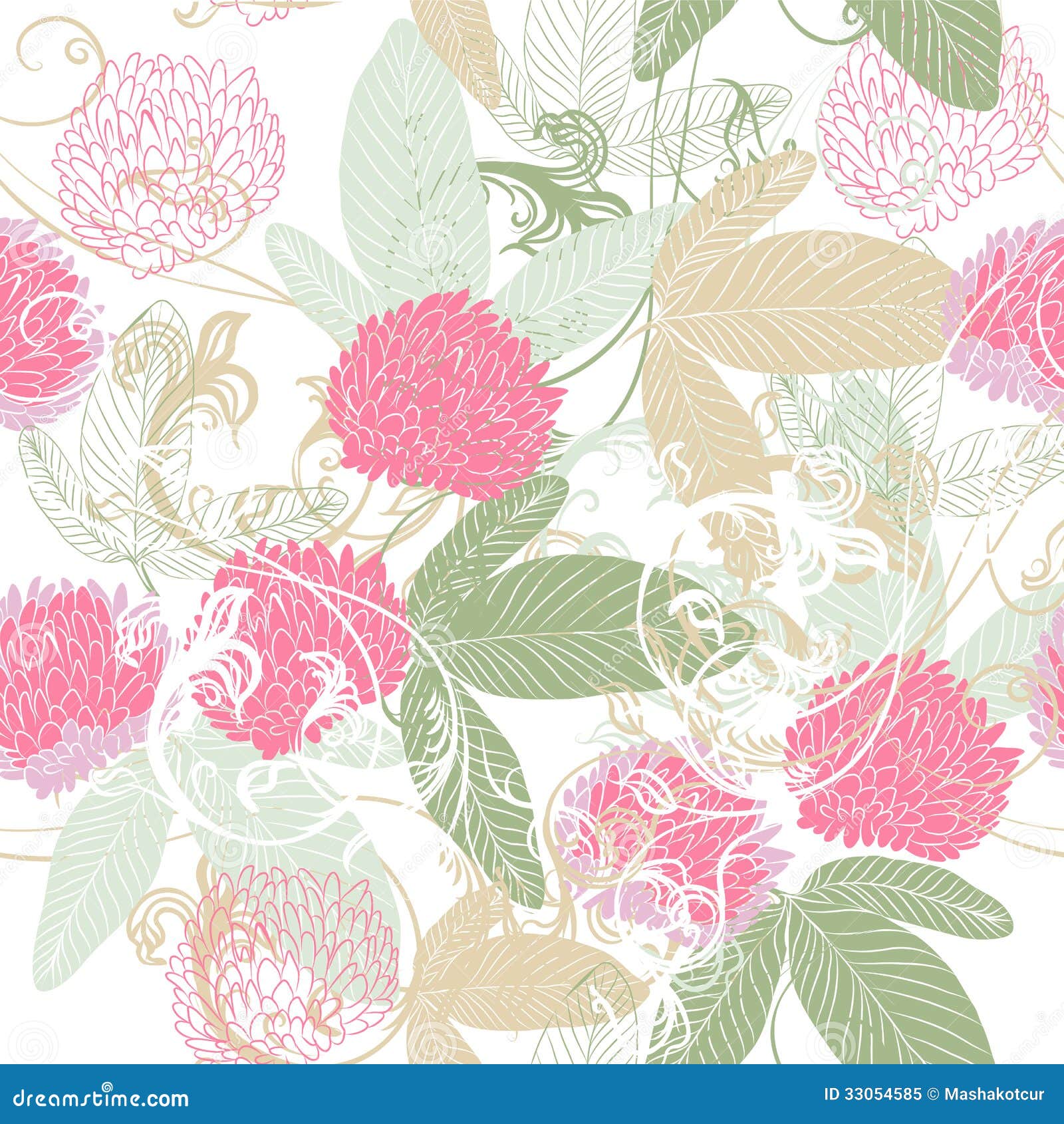 Cute Flower Background Pattern