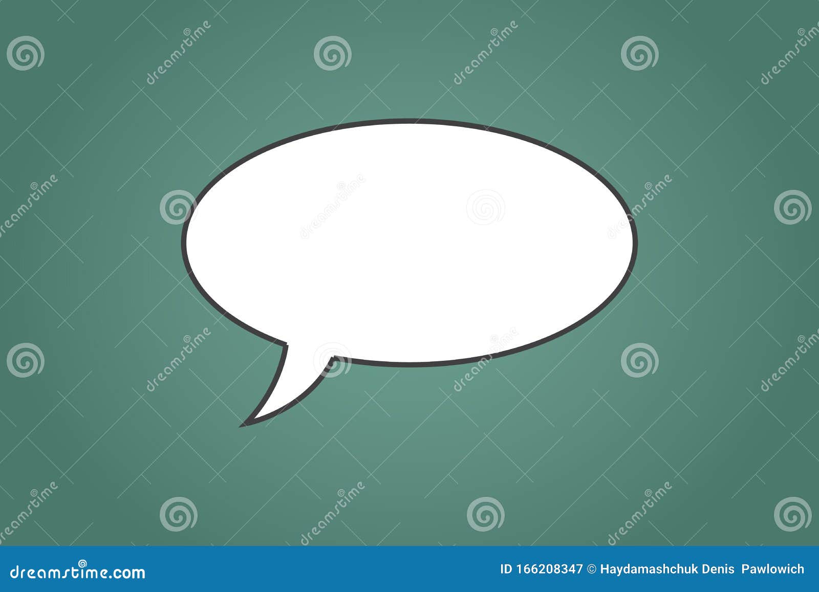 Cute Vector Speech Bubble Isolated Outline Illustration Stock Vector ...