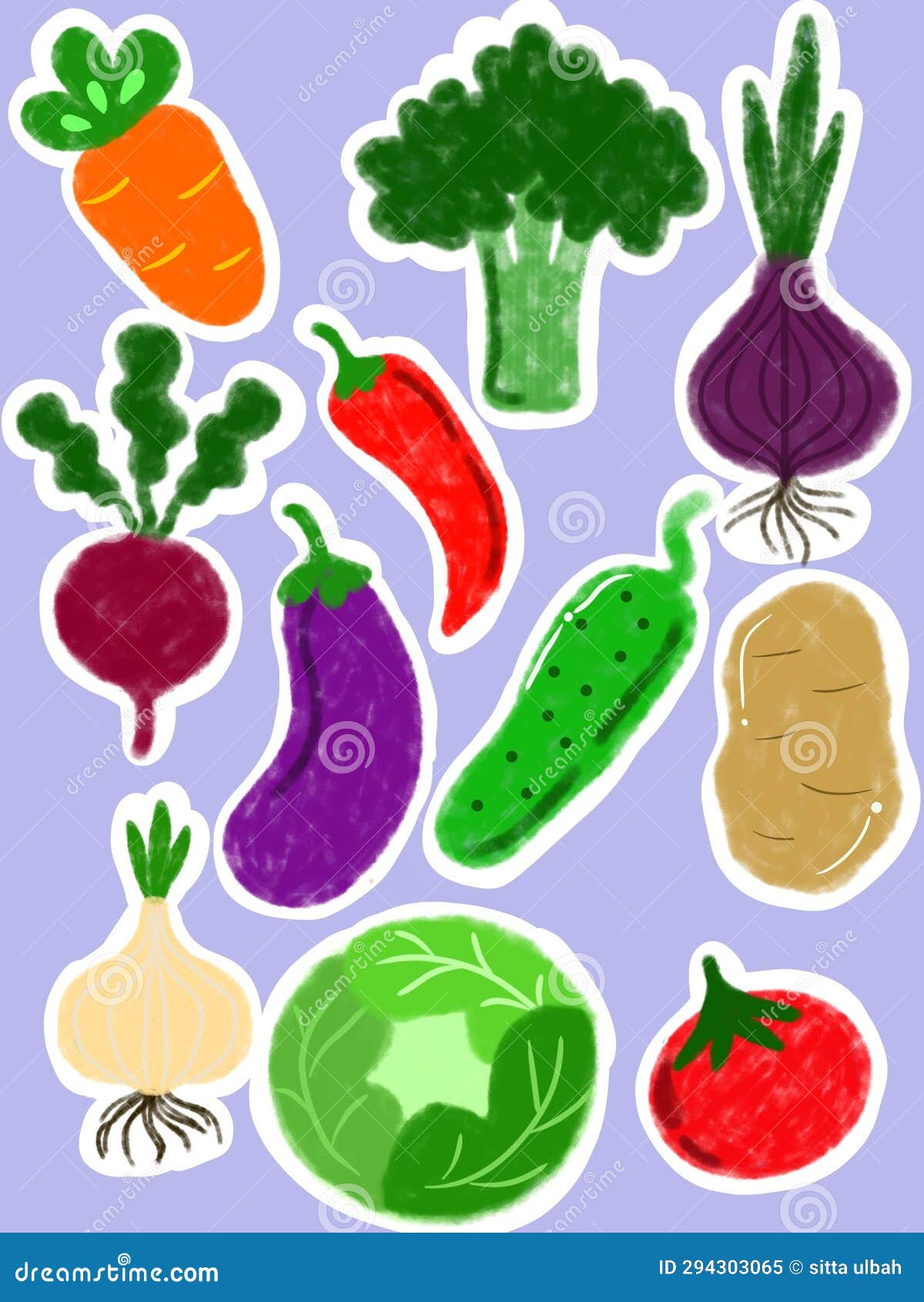 Cute Vegetable Cartoon Image Stock Illustration - Illustration of ...