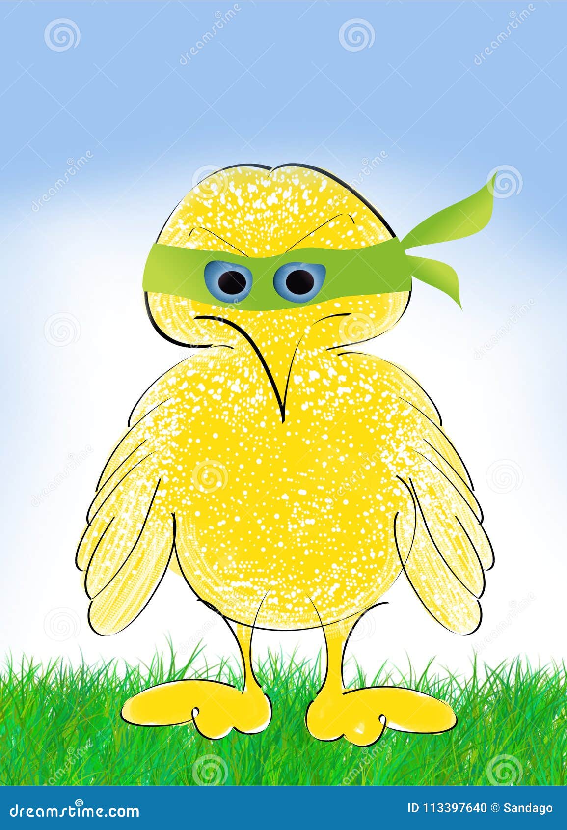 Ninja bird stock illustration. Illustration of wildlife - 113397640