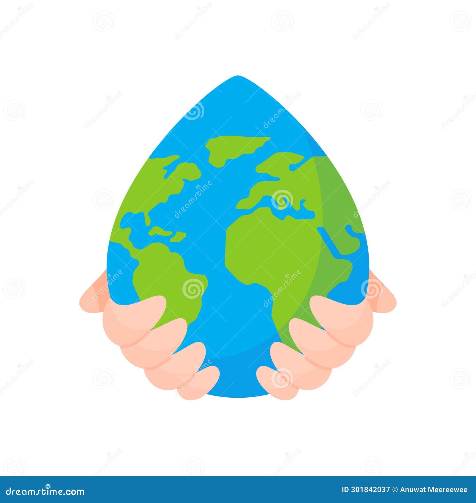 Cute Water Drop Cartoon Characters in Various Poses Providing Knowledge ...