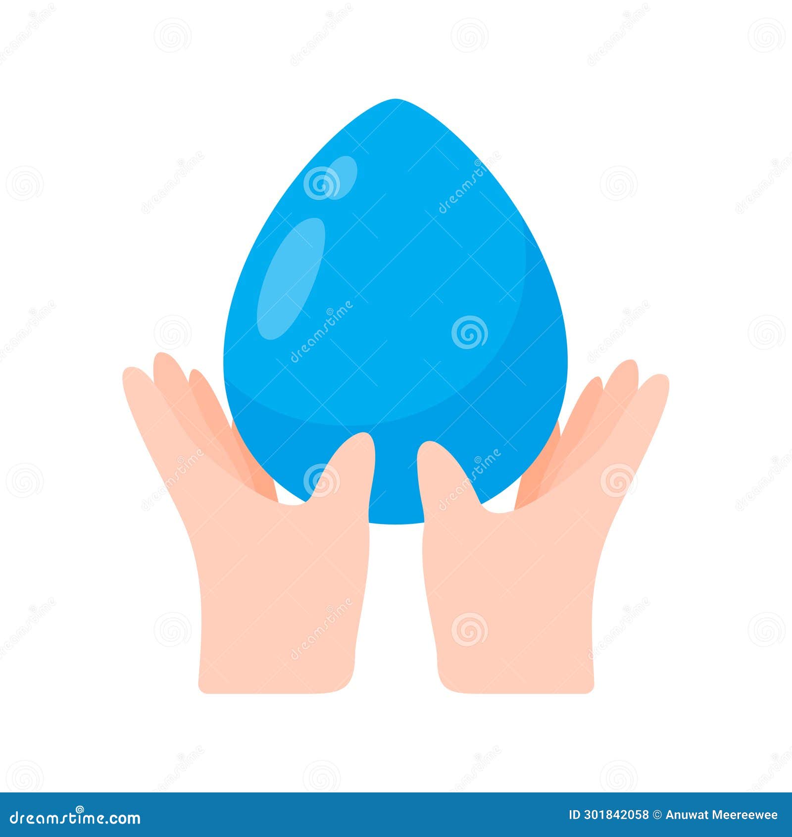 Cute Water Drop Cartoon Characters in Various Poses Providing Knowledge ...