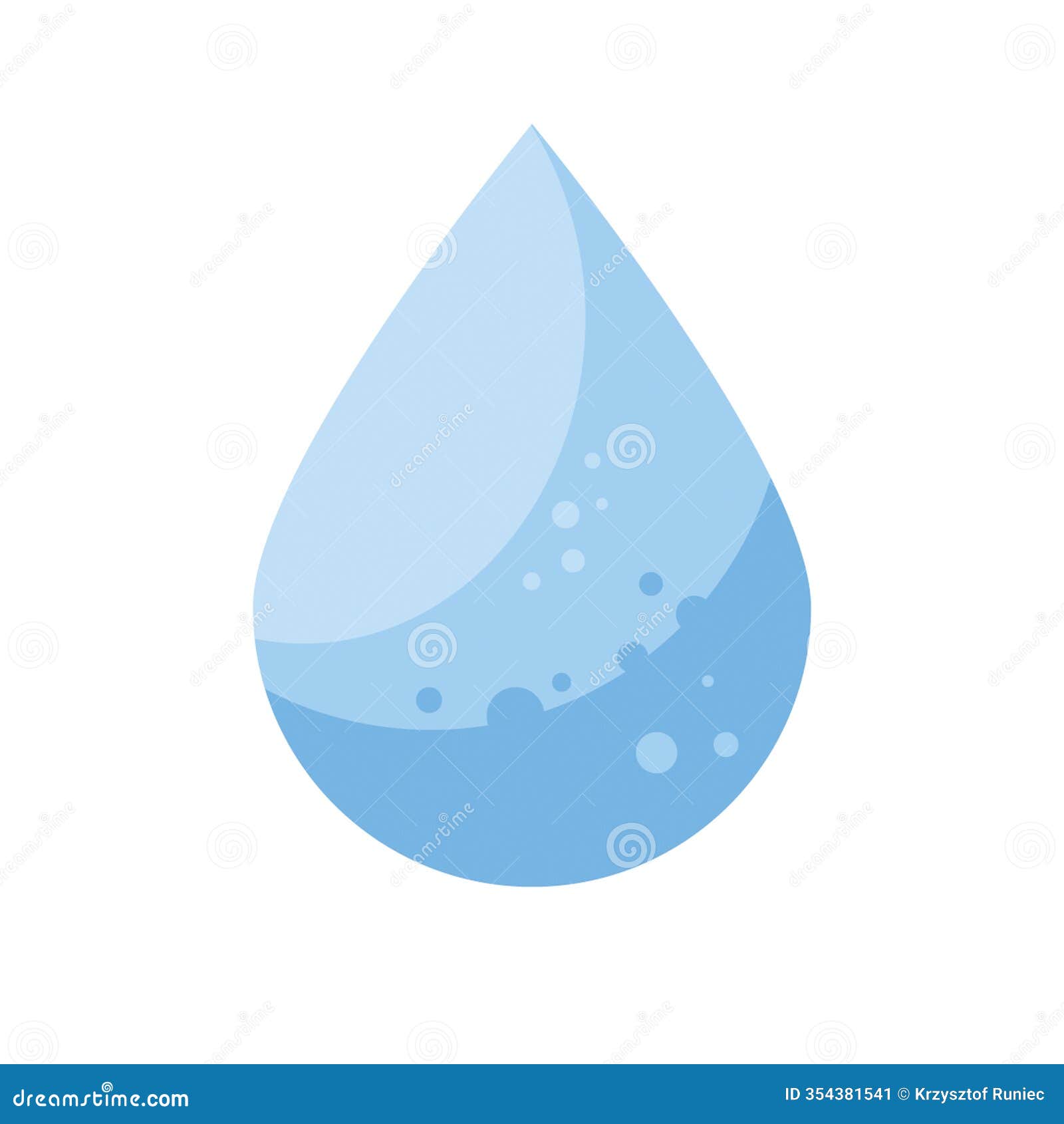 Cute water drop stock vector. Illustration of liquid - 354381541