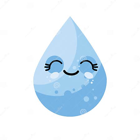 Cute water drop stock vector. Illustration of funny - 354381667