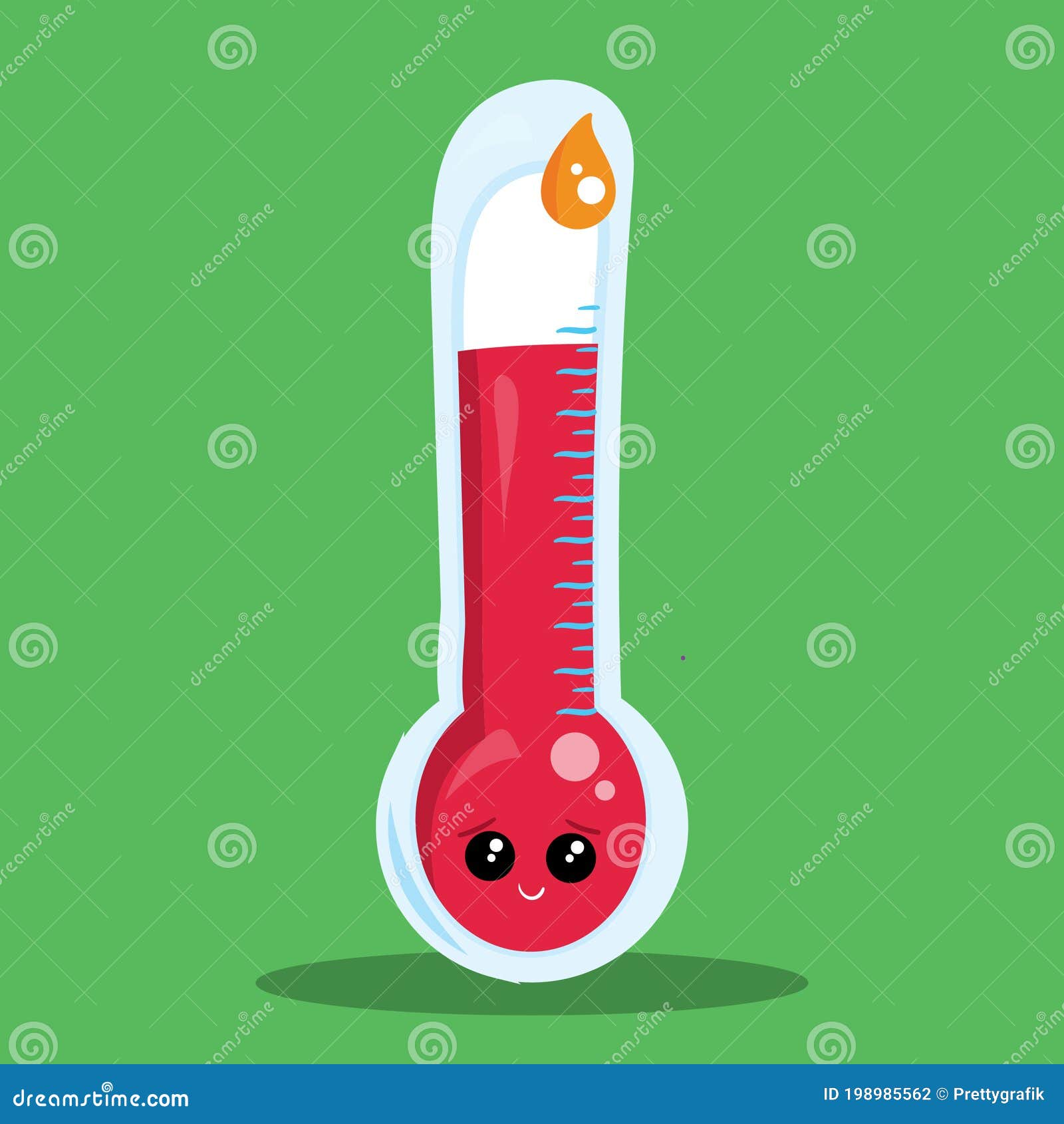 CUTE WEATHER TEMPERATURE HOT 21 Stock Vector - Illustration of cartoon ...