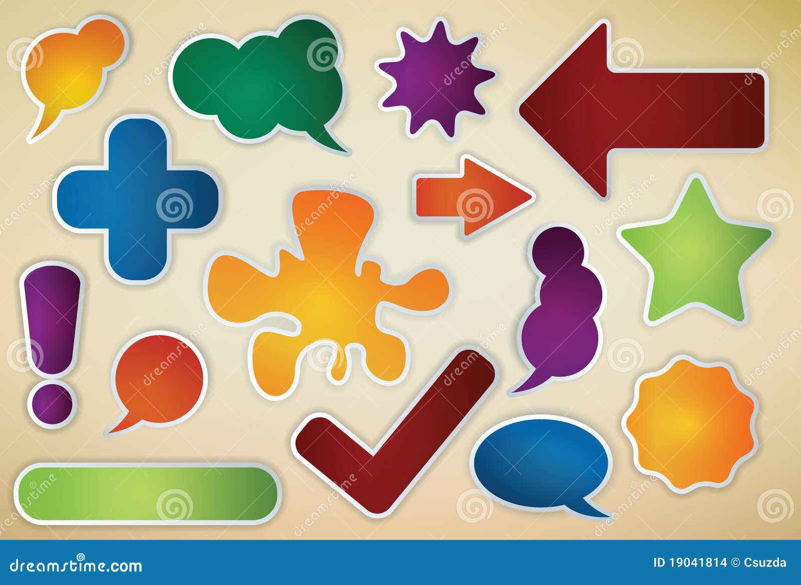 Cute web elements stock vector. Illustration of design - 19041814