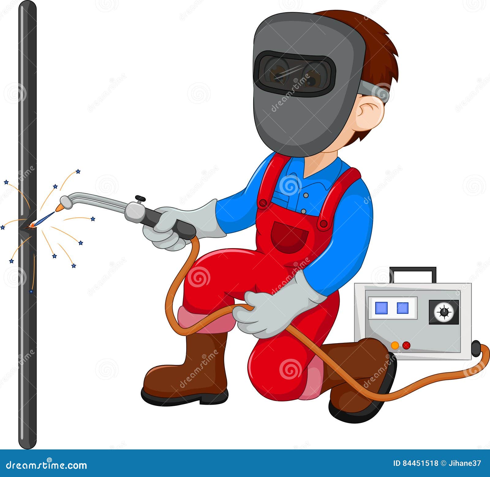 Welder Cartoon Colored Clipart Illustration | CartoonDealer.com #274656623