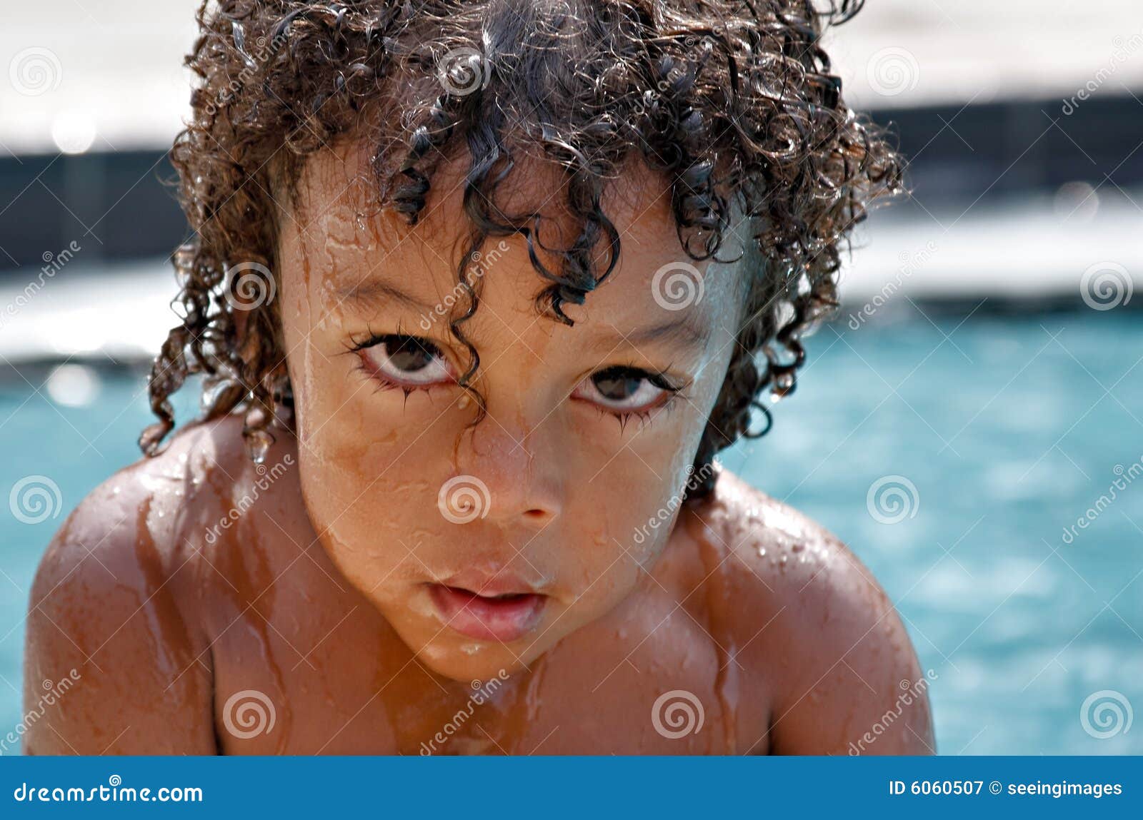 Cute and wet little boy stock image. Image of concepts - 6060507