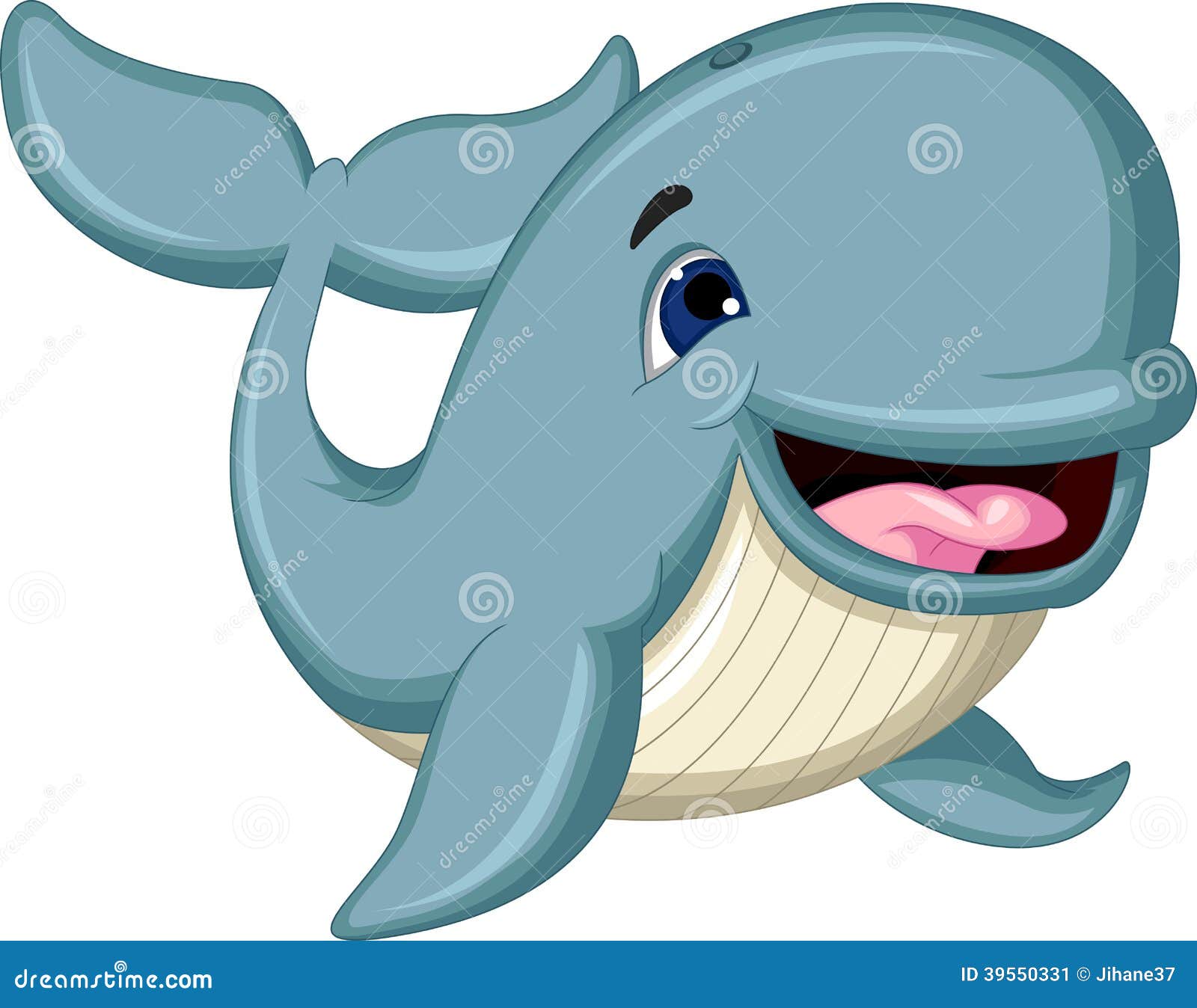 Cute whale cartoon stock illustration. Illustration of characters ...