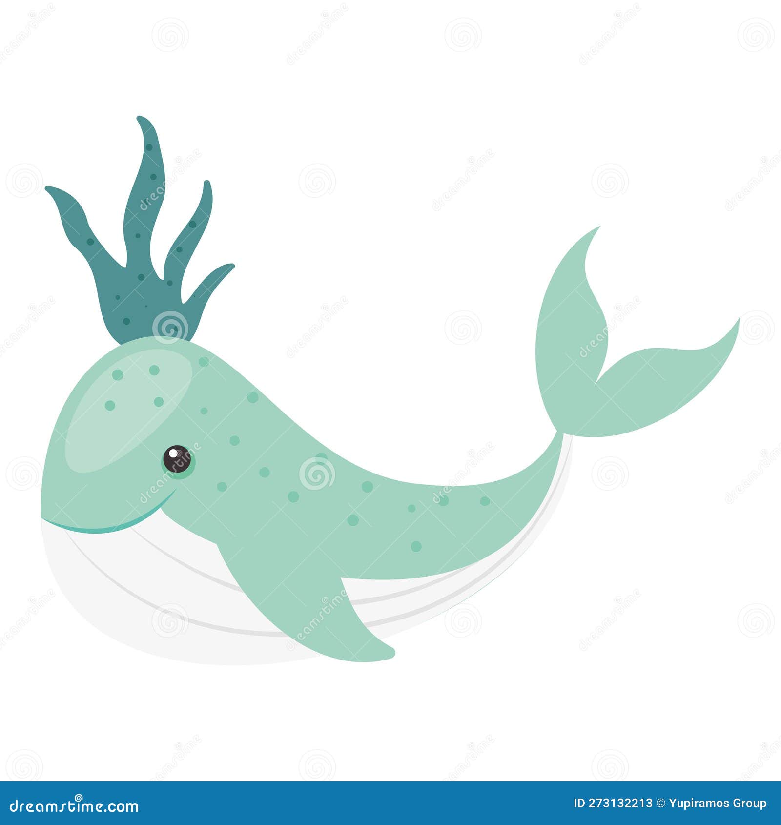 Cute whale icon stock vector. Illustration of wildlife - 273132213