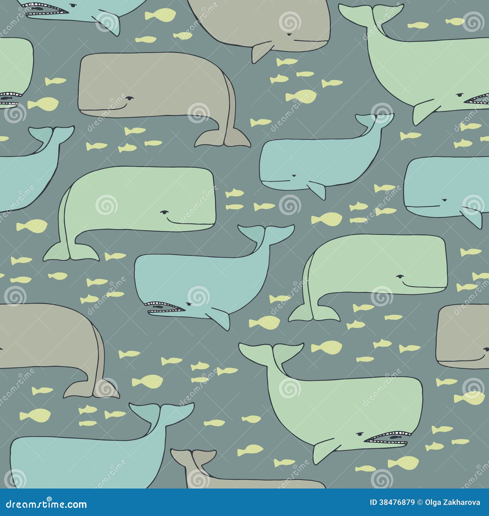 Whale Seamless Texture Royalty-Free Stock Photography | CartoonDealer ...