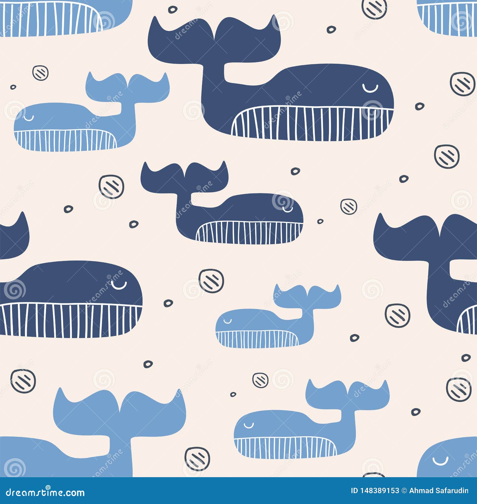 Whale Seamless Texture Royalty-Free Stock Image | CartoonDealer.com ...