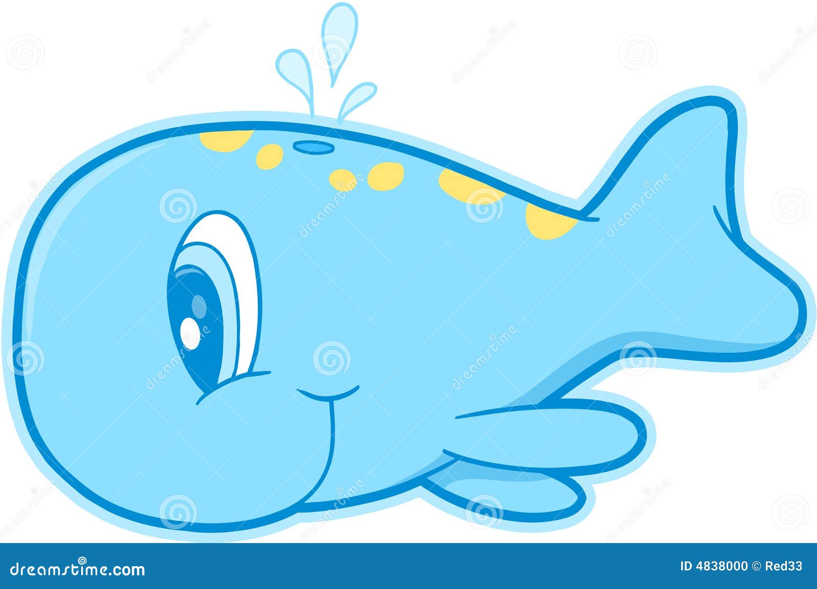 Cute Whale Vector stock vector. Illustration of life, vector - 4838000