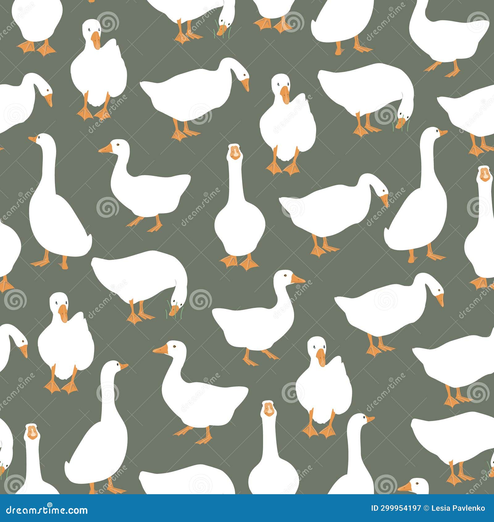 Vector Goose Icon. Cute Cartoon Gander Illustration For Kids. Farm Bird ...