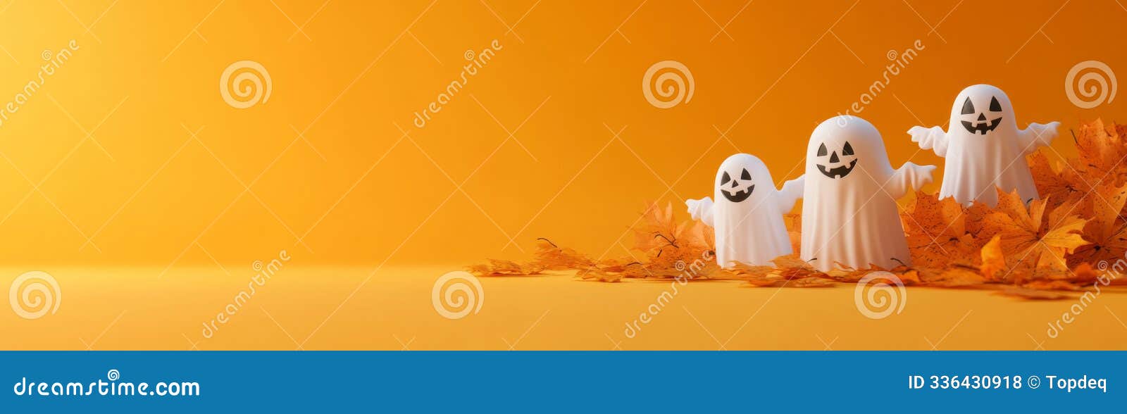 Six White Ghosts In Various Poses Stock Illustration | CartoonDealer ...