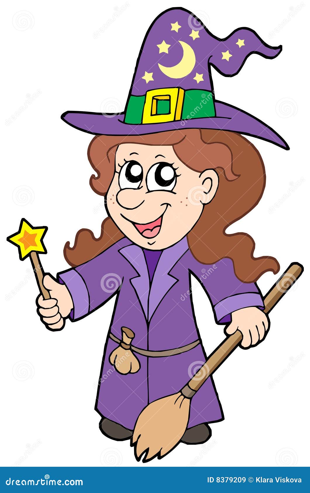 Cute Wizard Girl Royalty Free Stock Images - Image: 8379209