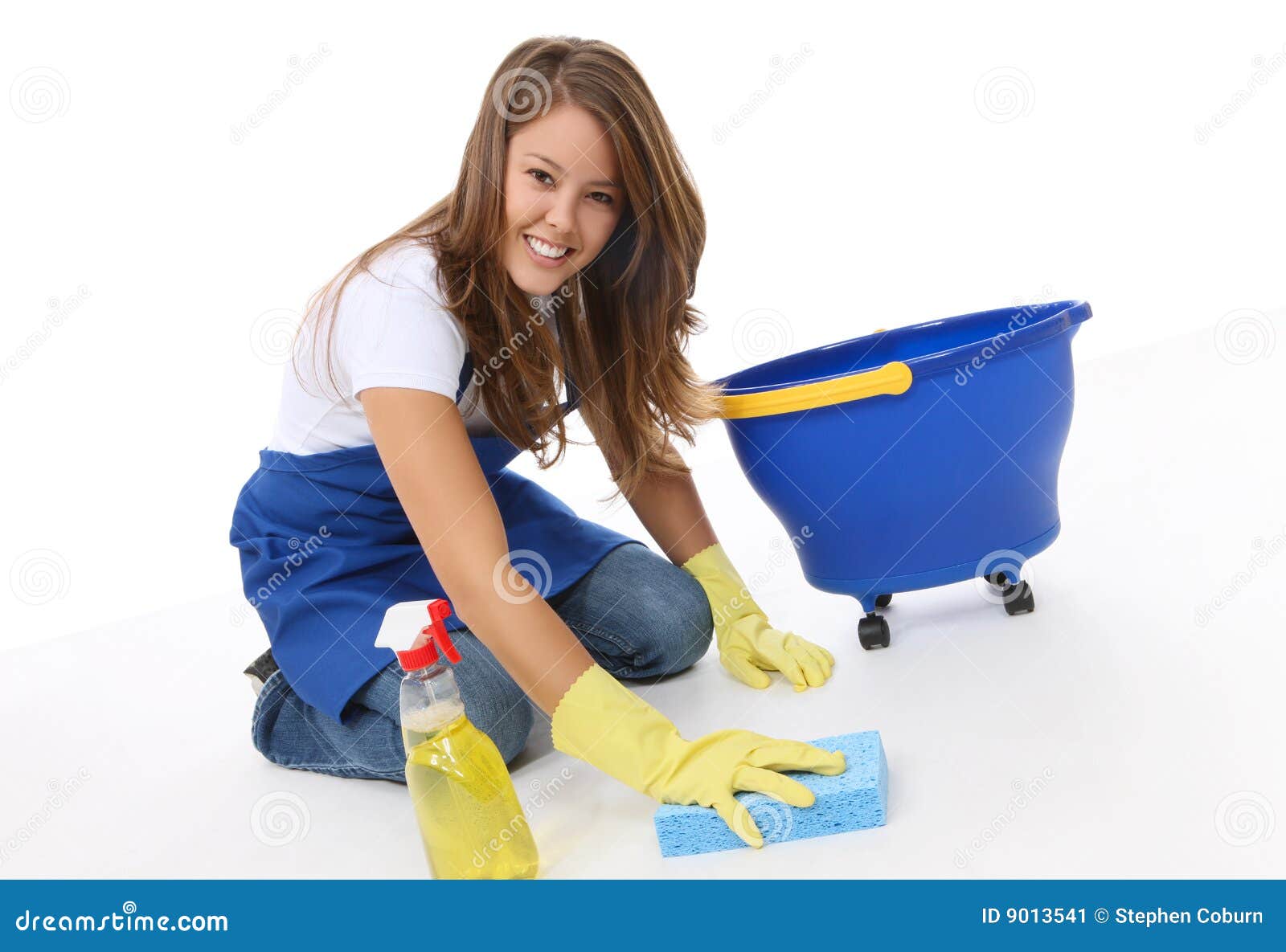 Cute Woman Maid stock image. Image of domestic, cute, kitchen - 9013541