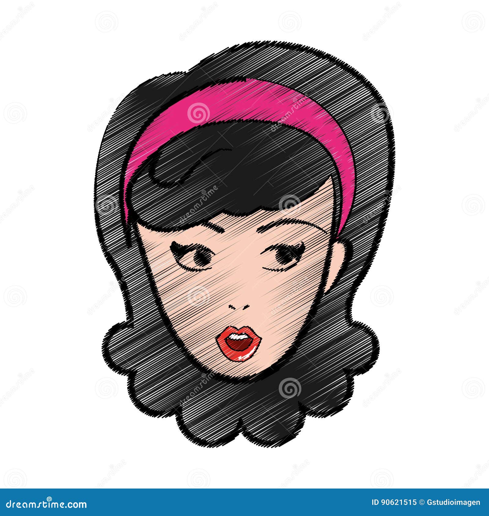 Cute Woman Pop Art Character Stock Vector - Illustration of copy ...