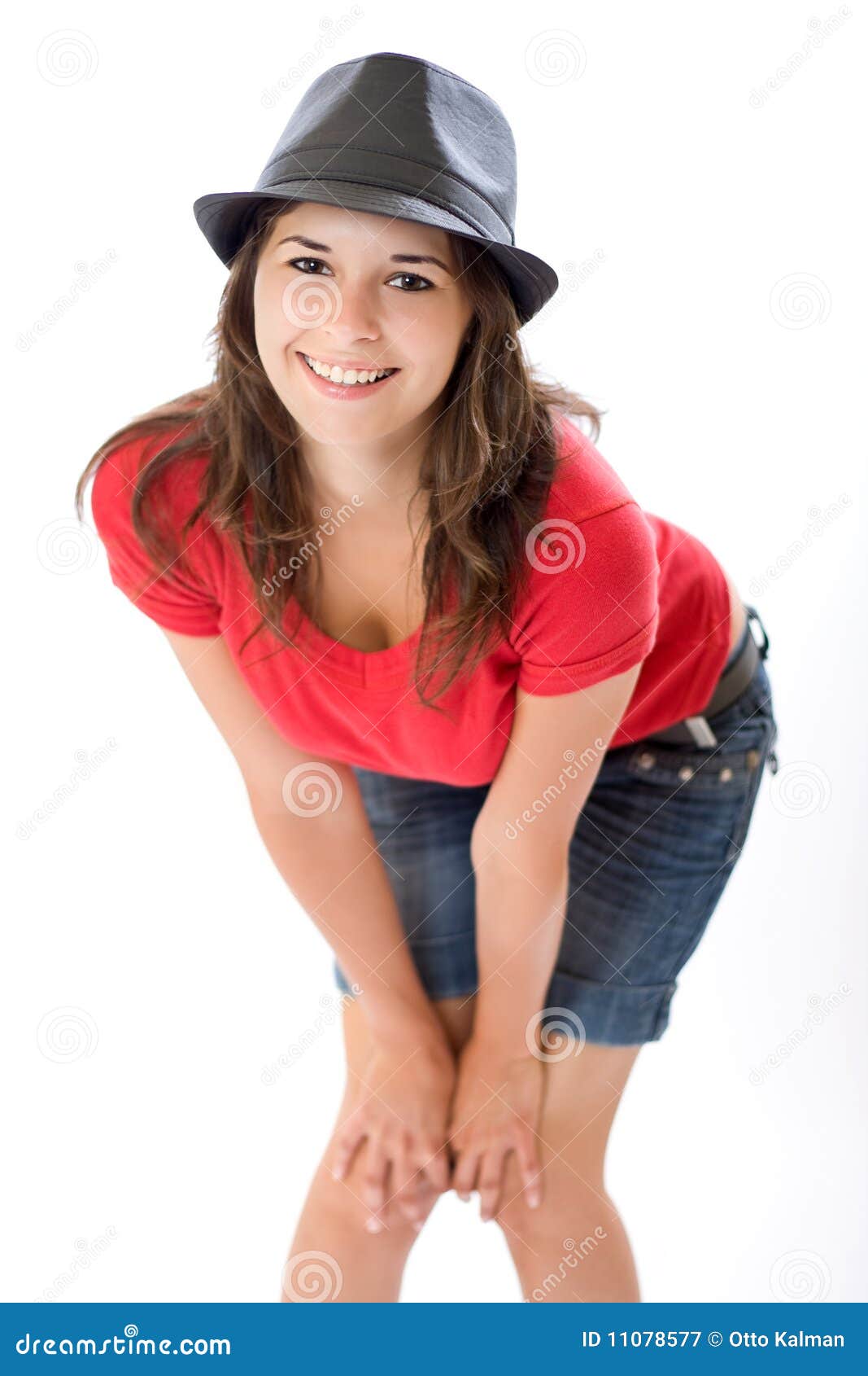 Cute Woman posing stock image. Image of beauty, black - 11078577