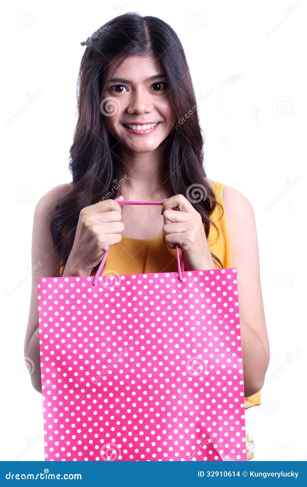 Cute woman shopping stock photo. Image of lady, copy - 32910614
