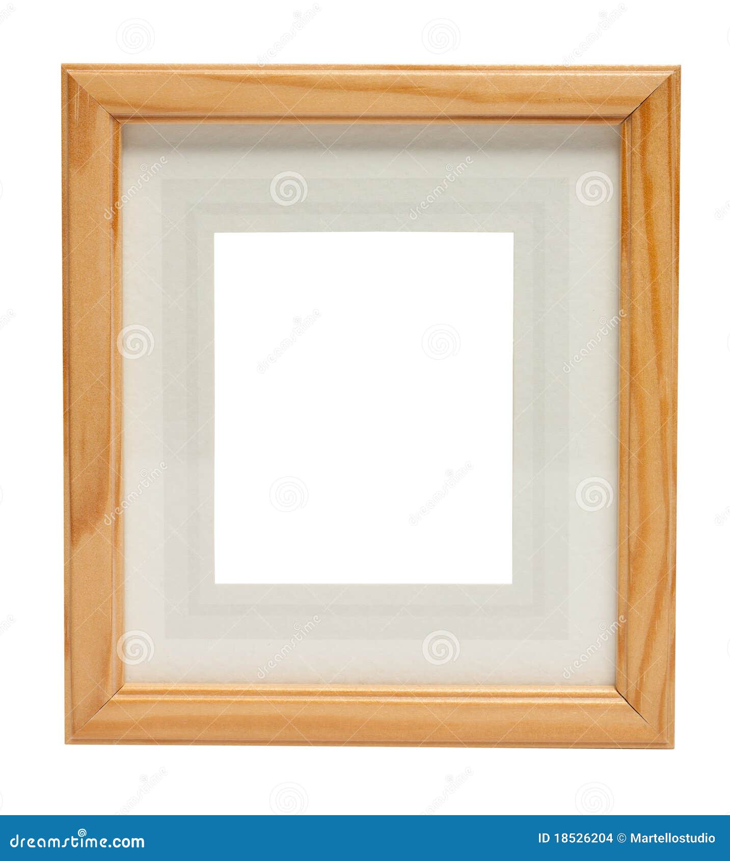 Cute Wooden Picture Frame (with Clipping Path) Stock Photo - Image of ...