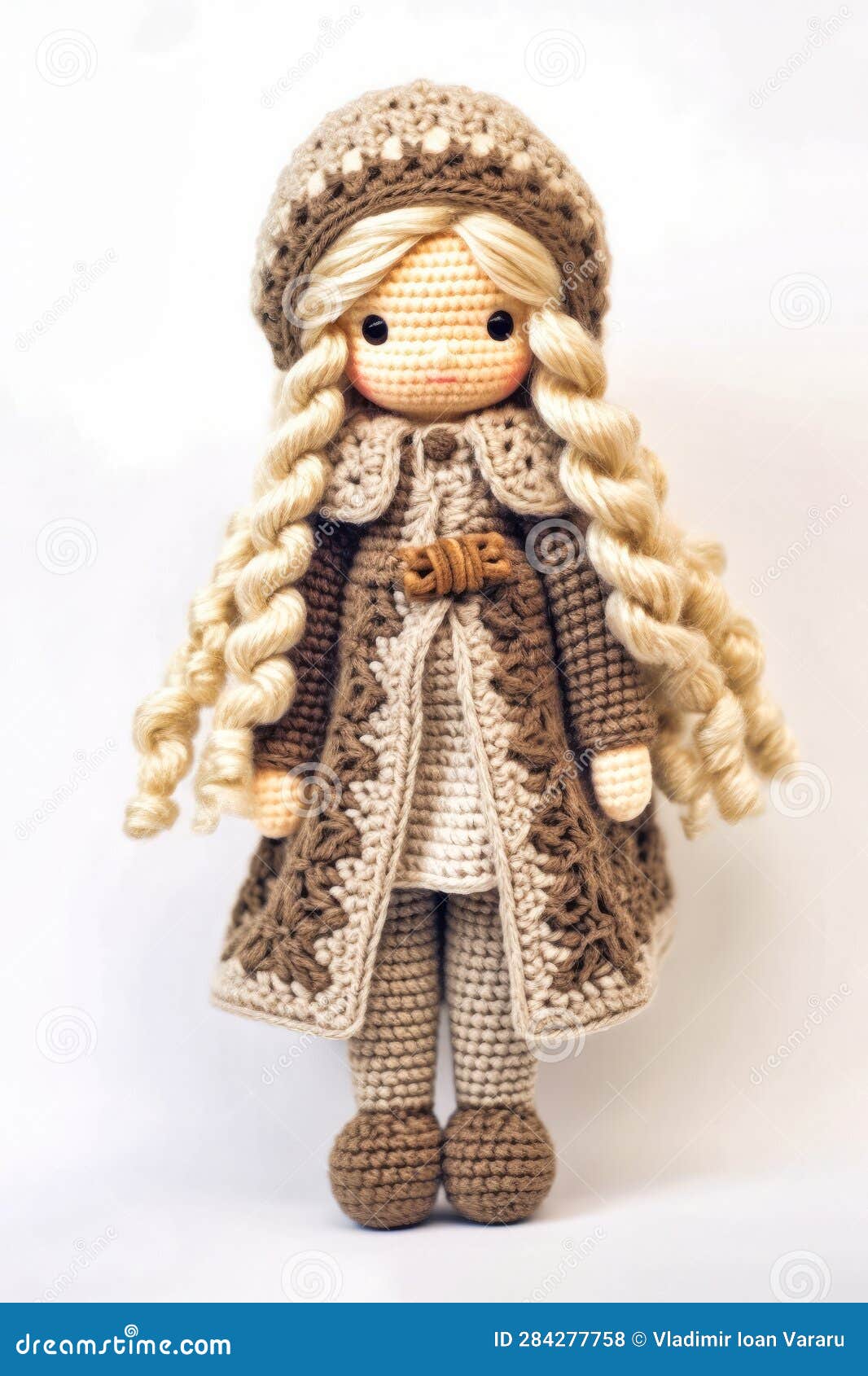 Cozy Handmade Dolls in Colorful Craft Studio Stock Illustration ...