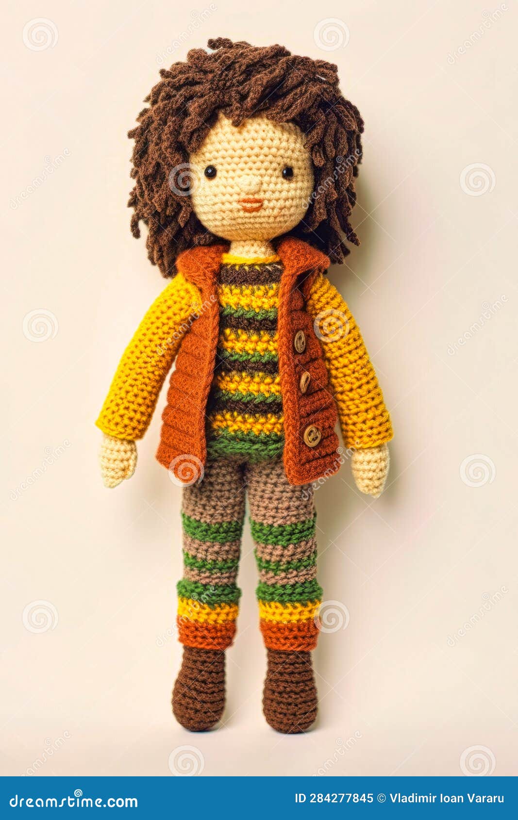Cozy Handmade Dolls in Colorful Craft Studio Stock Illustration ...