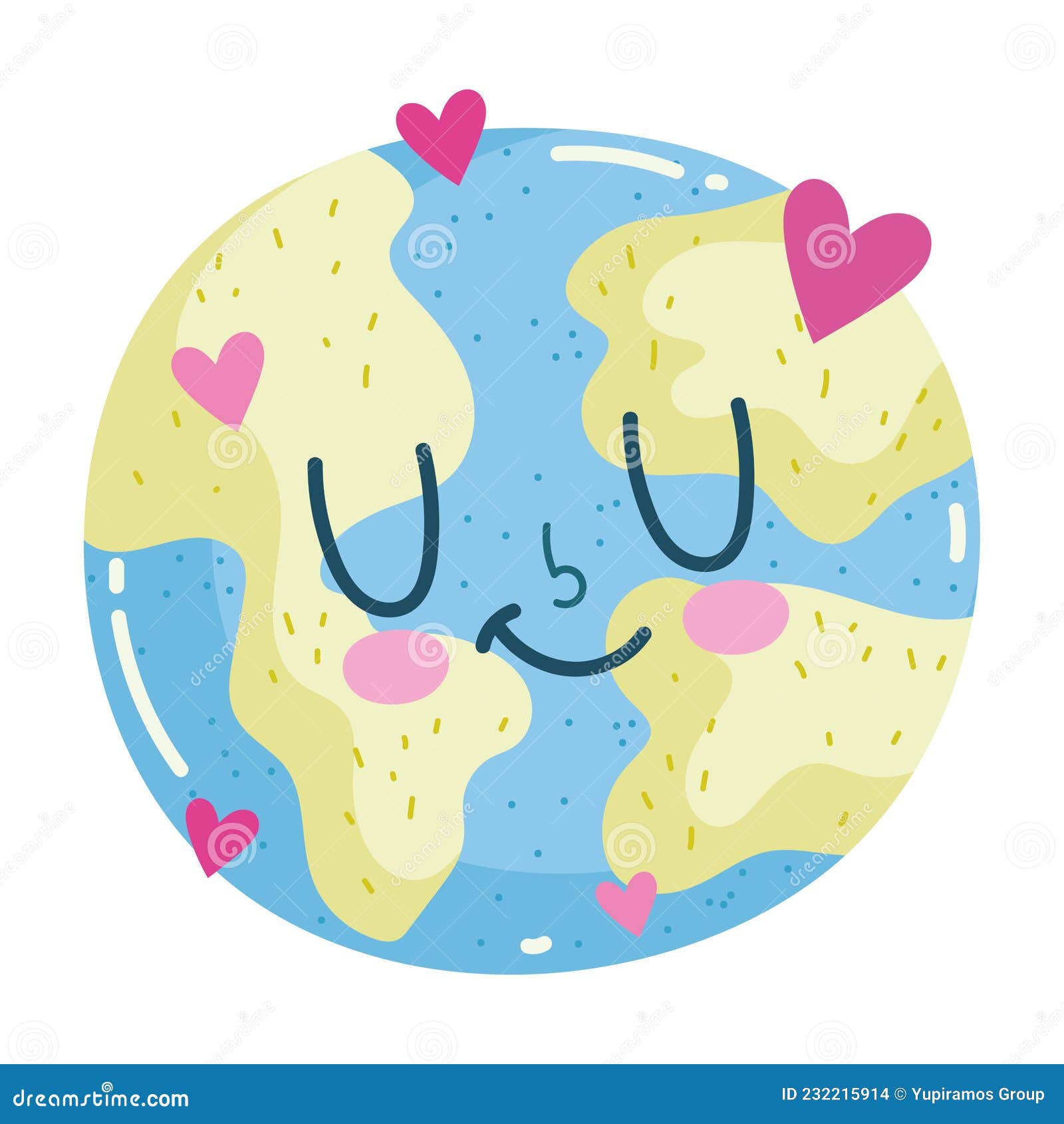 Cute world map stock vector. Illustration of isolated - 232215914