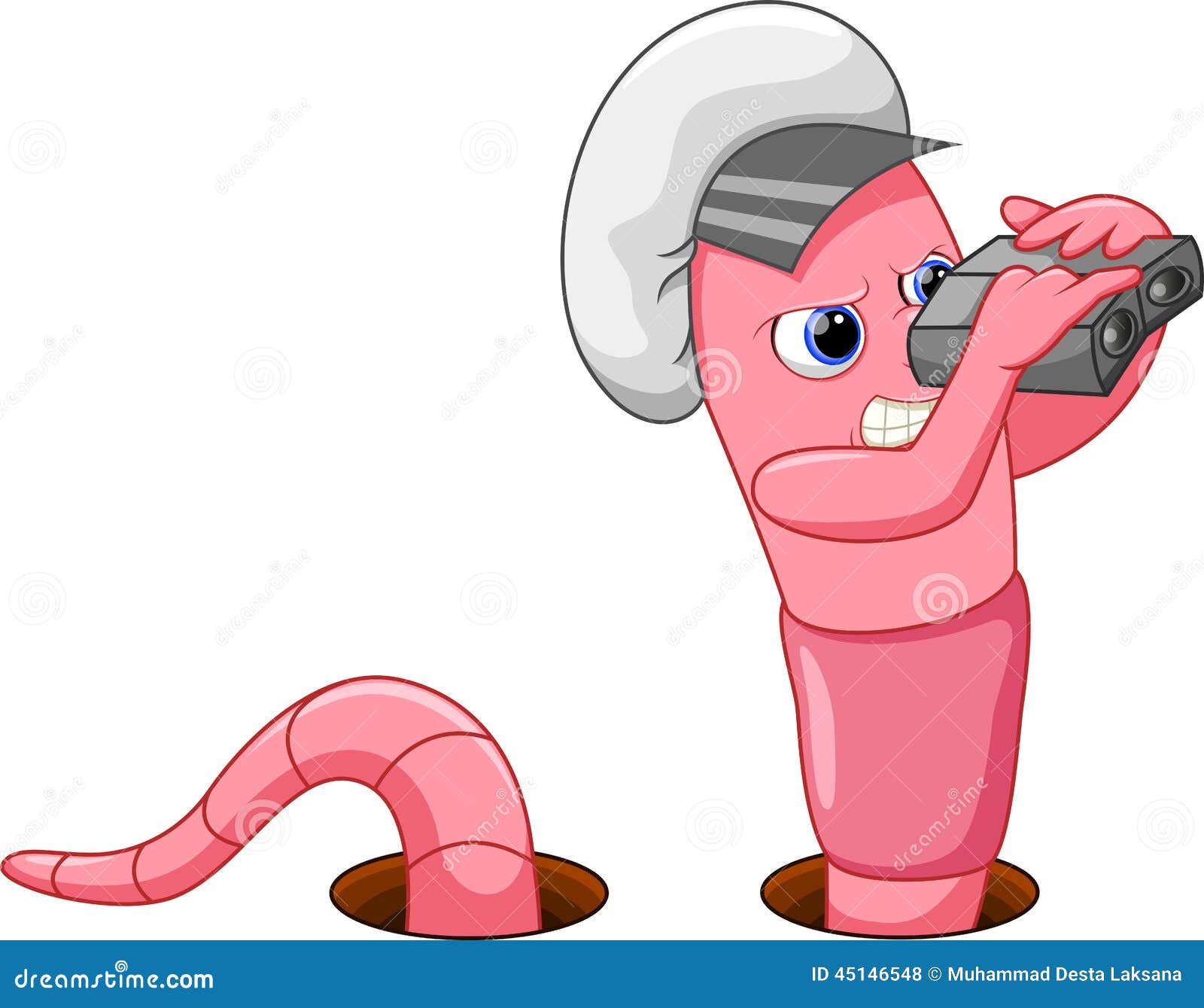 Cute Worm, Garden Pest Insect Control. Earthworm Character, Gardening ...