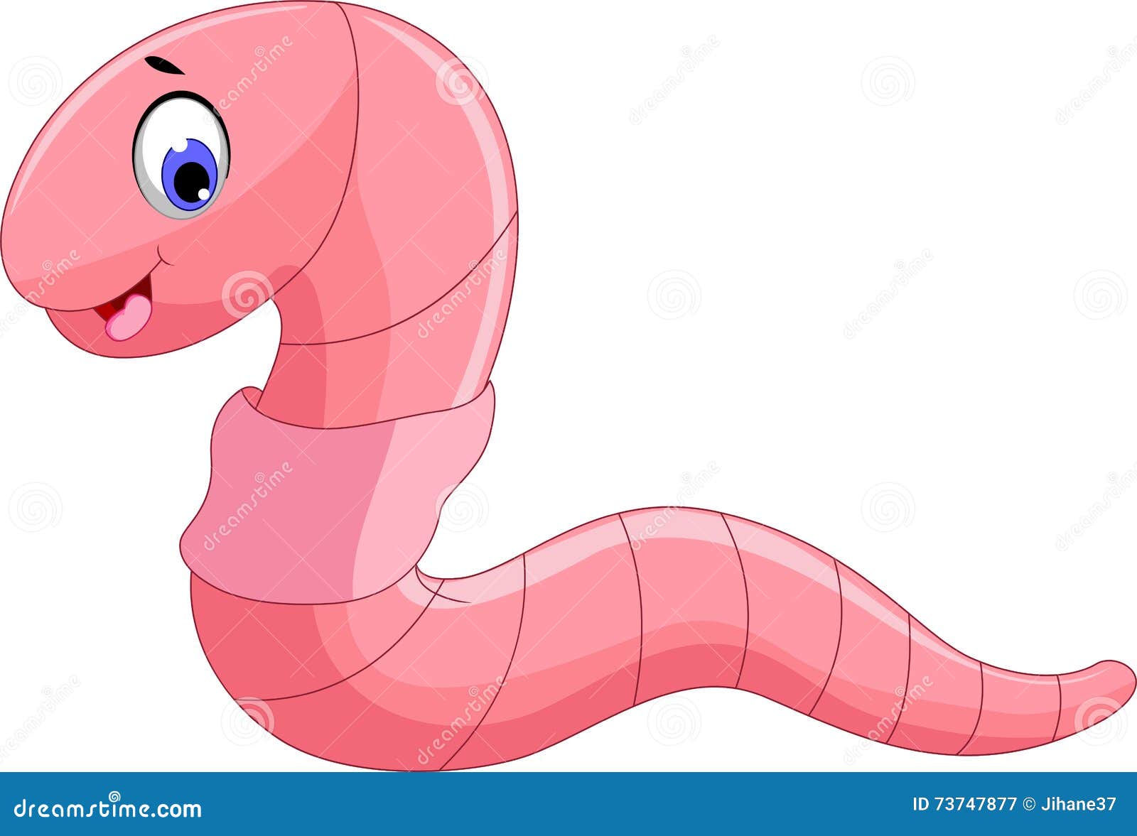 Cute Worm Cartoon for You Design Stock Illustration - Illustration of ...