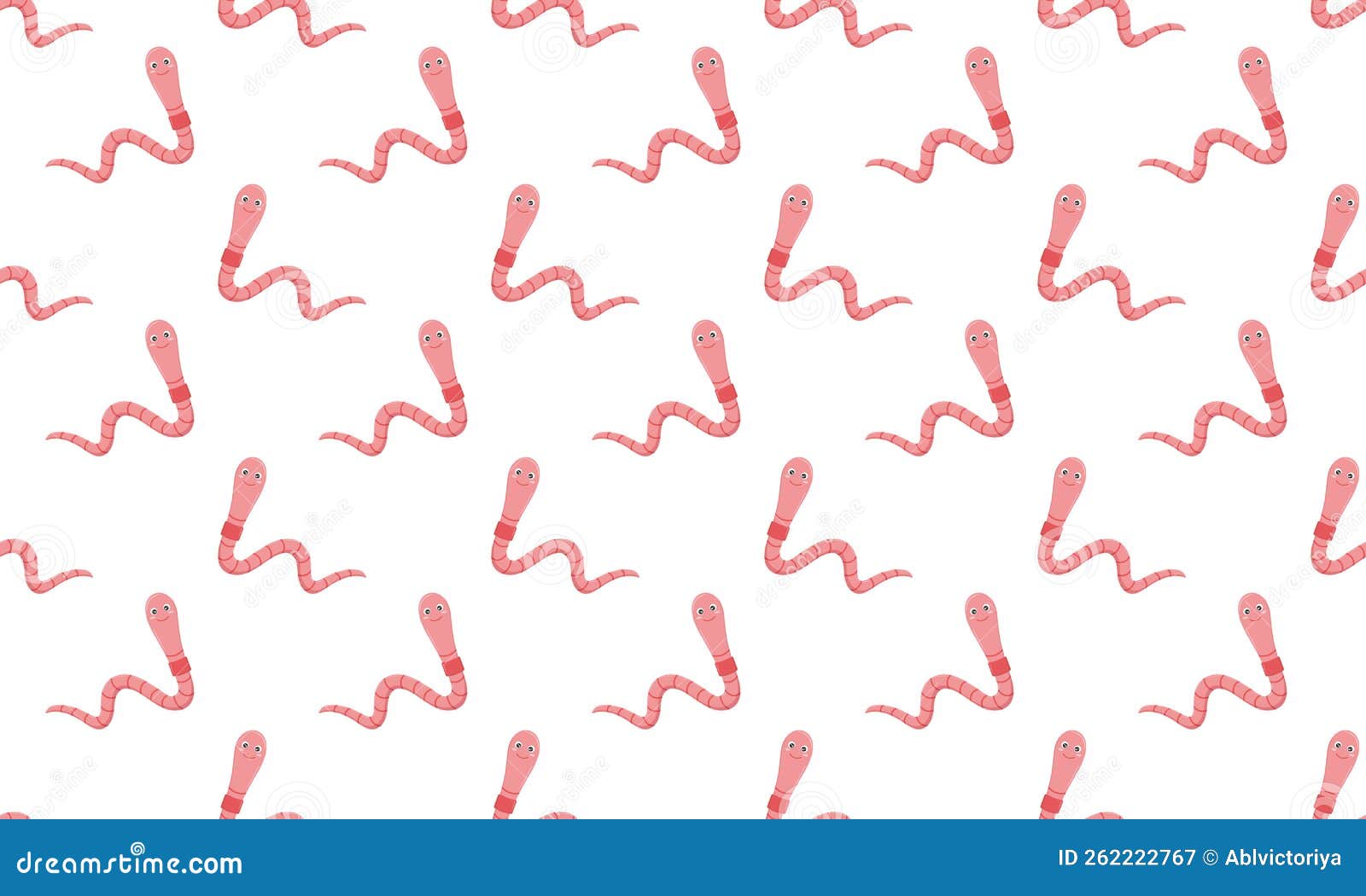 Cute Earthworms Happy Family In Garden Soil Vector Illustration ...