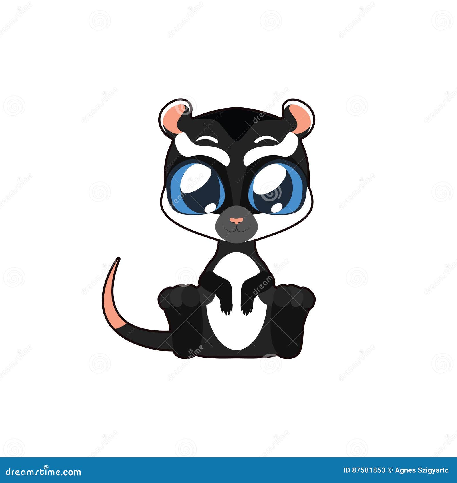 Cute Yapok Vector Illustration Art Stock Vector - Illustration of ...