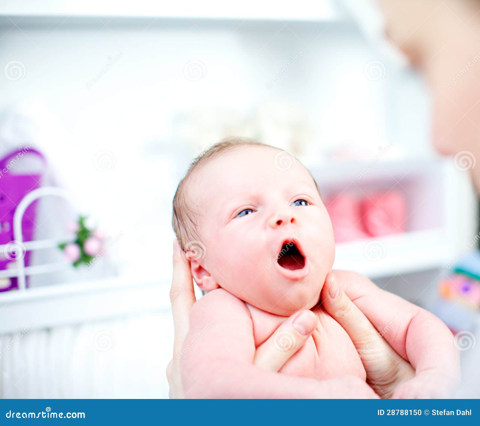 Cute yawning tiny baby stock photo. Image of looking - 28788150