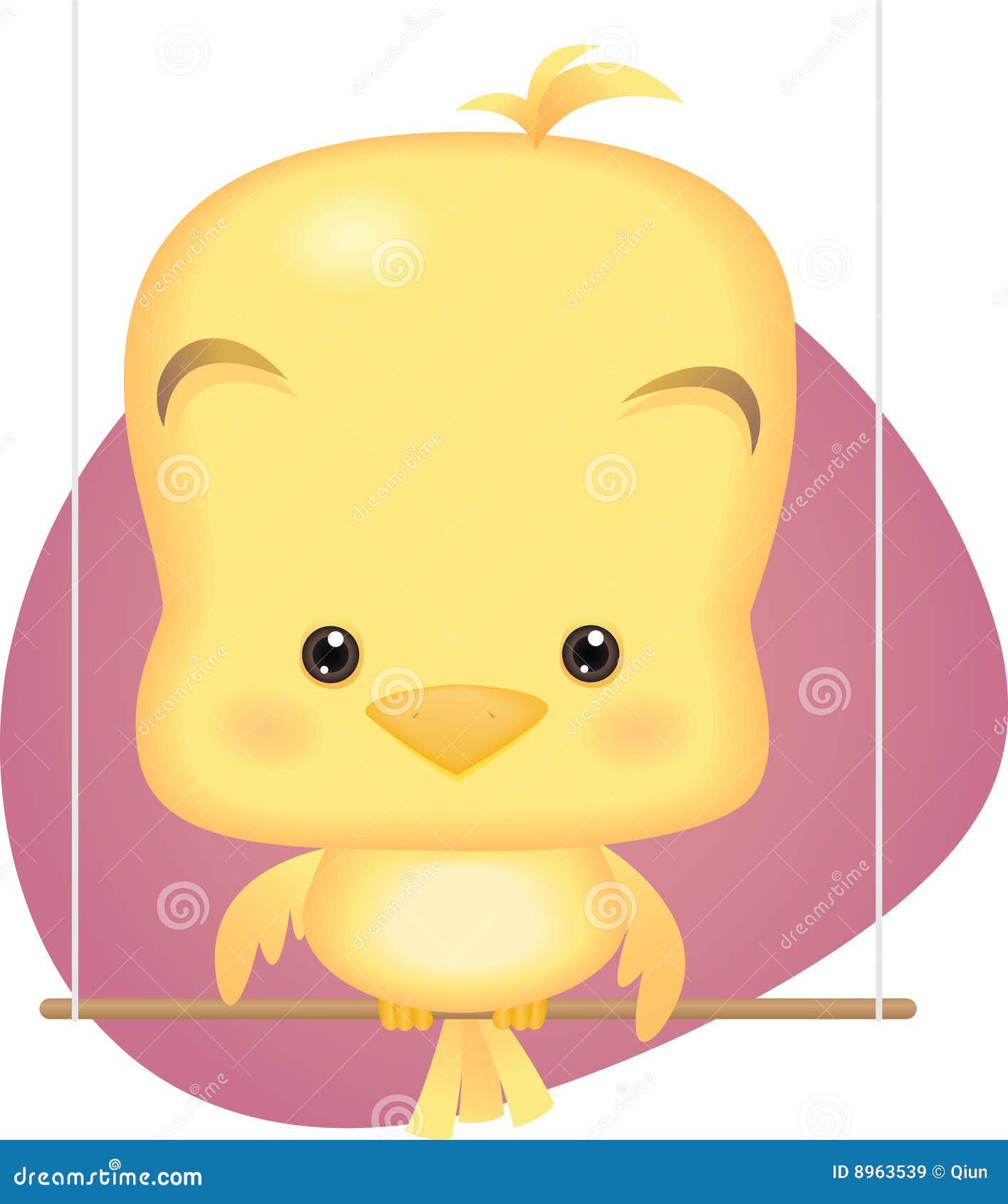 Cute Yellow Monster - Cute Cartoon Illustration Suitable For Halloween ...