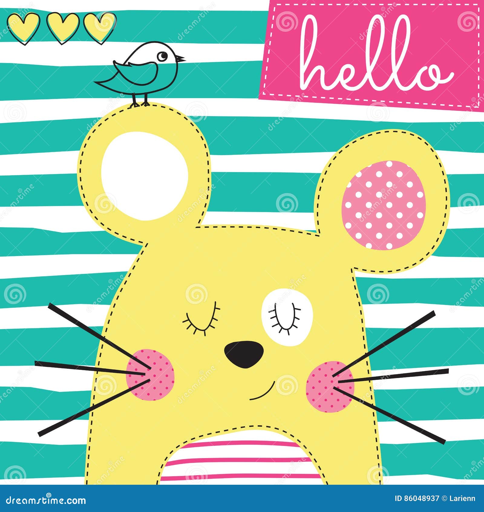 Yellow 3d Mouse With Boxes Royalty-Free Stock Image | CartoonDealer.com ...