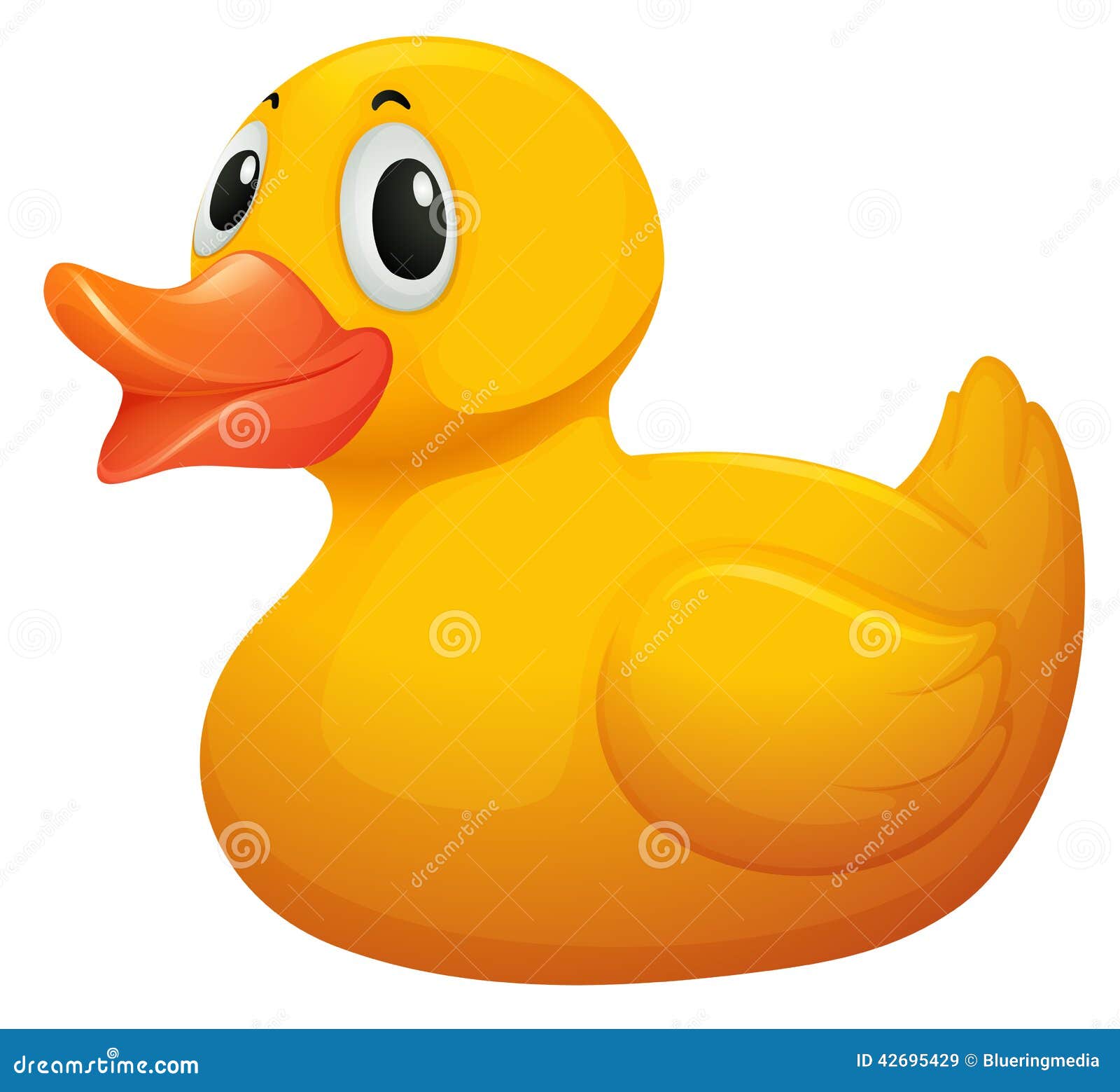 Rubber Duck Bubble Bath Cartoon Character Vector Illustration ...
