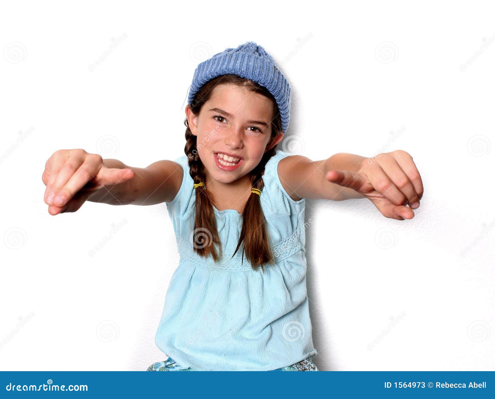 Cute Young Advertisement Girl Stock Image - Image of adorable ...