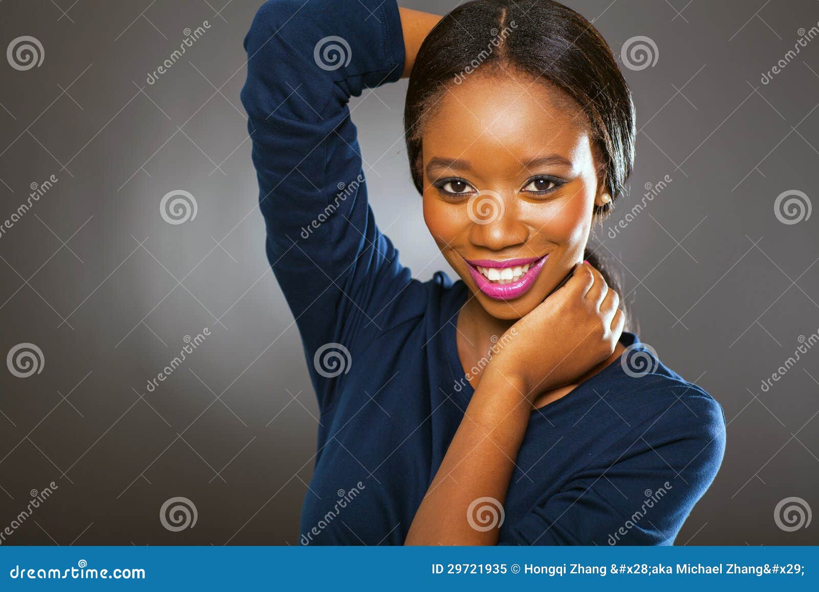 Cute black woman stock image. Image of girl, pretty, ethnicity - 29721935