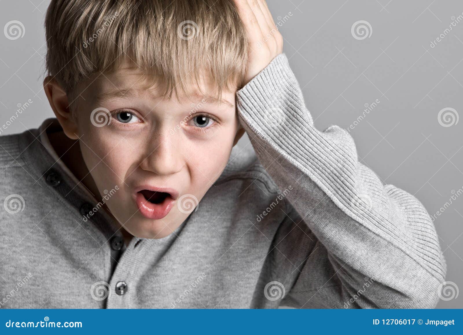 Cute Young Child with a Silly Expression Stock Image - Image of emotion ...